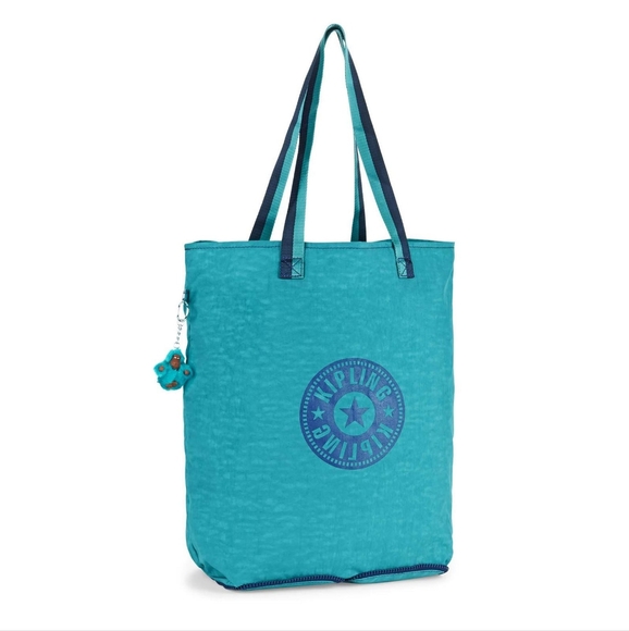 Kipling | Bags | Nwtkipling Hip Hurray 5 Teal Turquoise Dream Folding ...